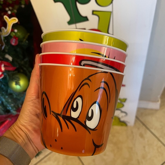 Holiday | The Grinch Popcorn Bucket Set All 4 Bundles | Poshmark